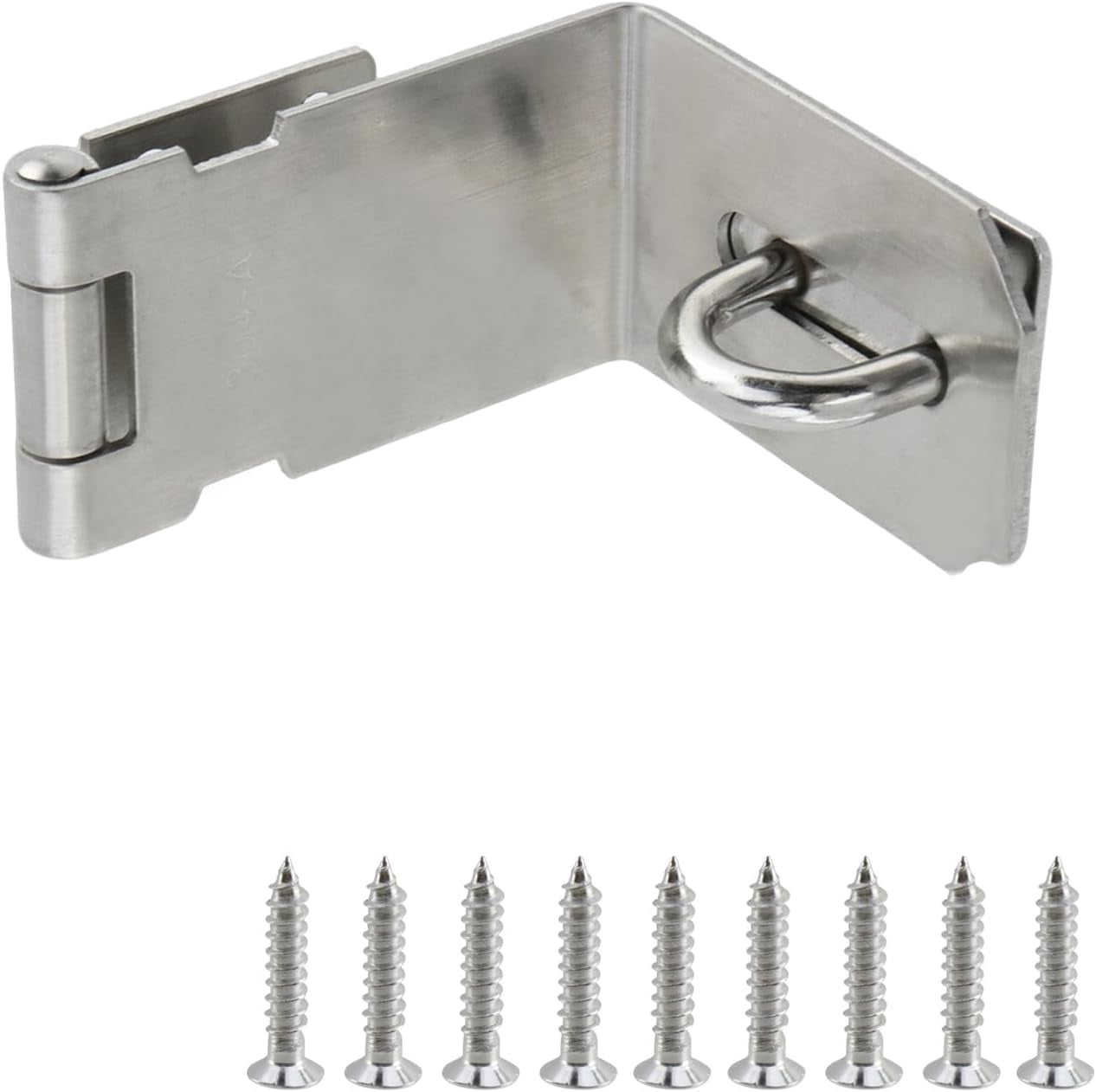 CERPXFF-Door Lock Hasp Latch 90 Degree Stainless Steel Padlock Hasp ...