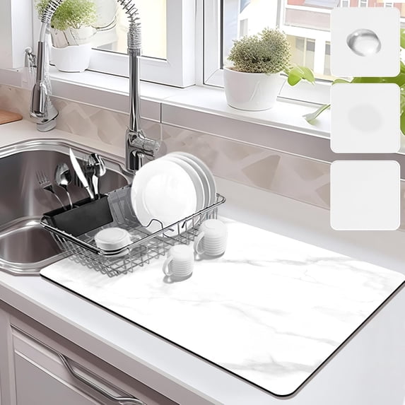 CERPXFF-Drying Mat for Kitchen Countertops, Coffee Mat Hide Stain ...