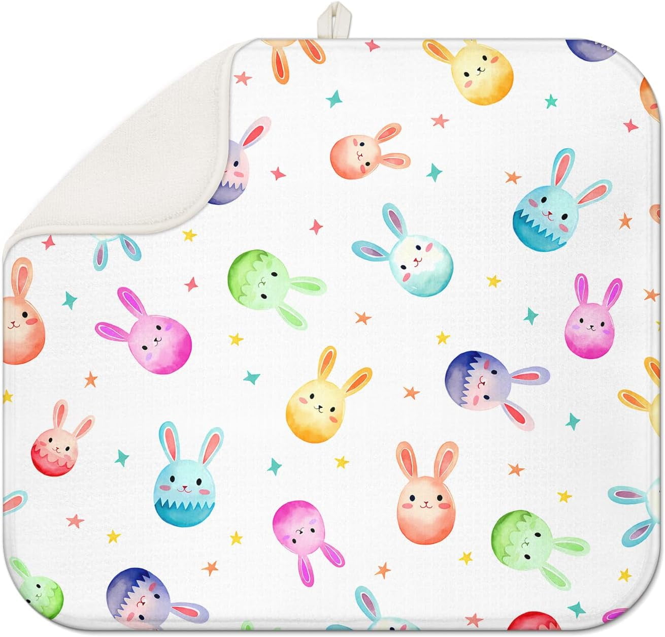 CERPXFF-Easter Dish Drying Mat for Kitchen Counter 16''x18'' Microfiber ...