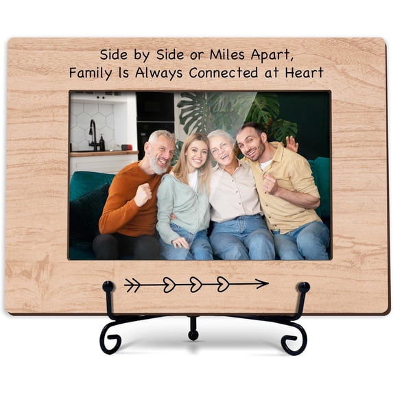 CERPXFF-Family Photo Frame, Side By Side Or Miles Apart, Family Is ...