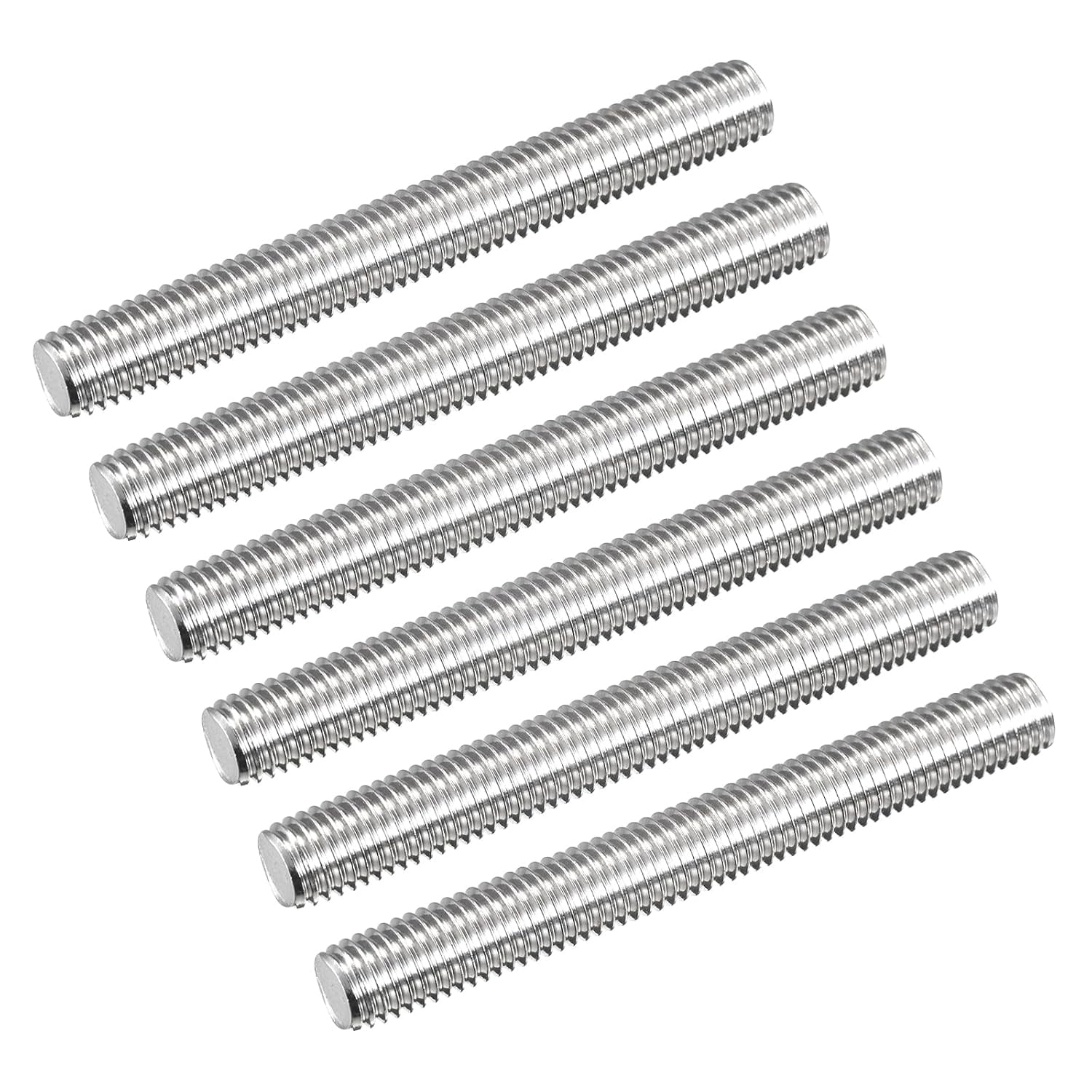 CERPXFF-Fully Threaded Rod M12 x 100mm 1.75mm Thread Pitch 304 ...