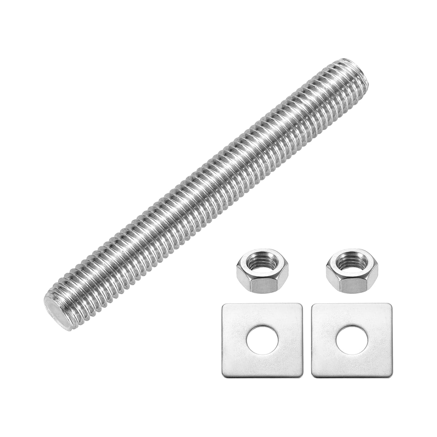 CERPXFF-Fully Threaded Rod, M14 x 110mm 304 Stainless Steel Fully ...