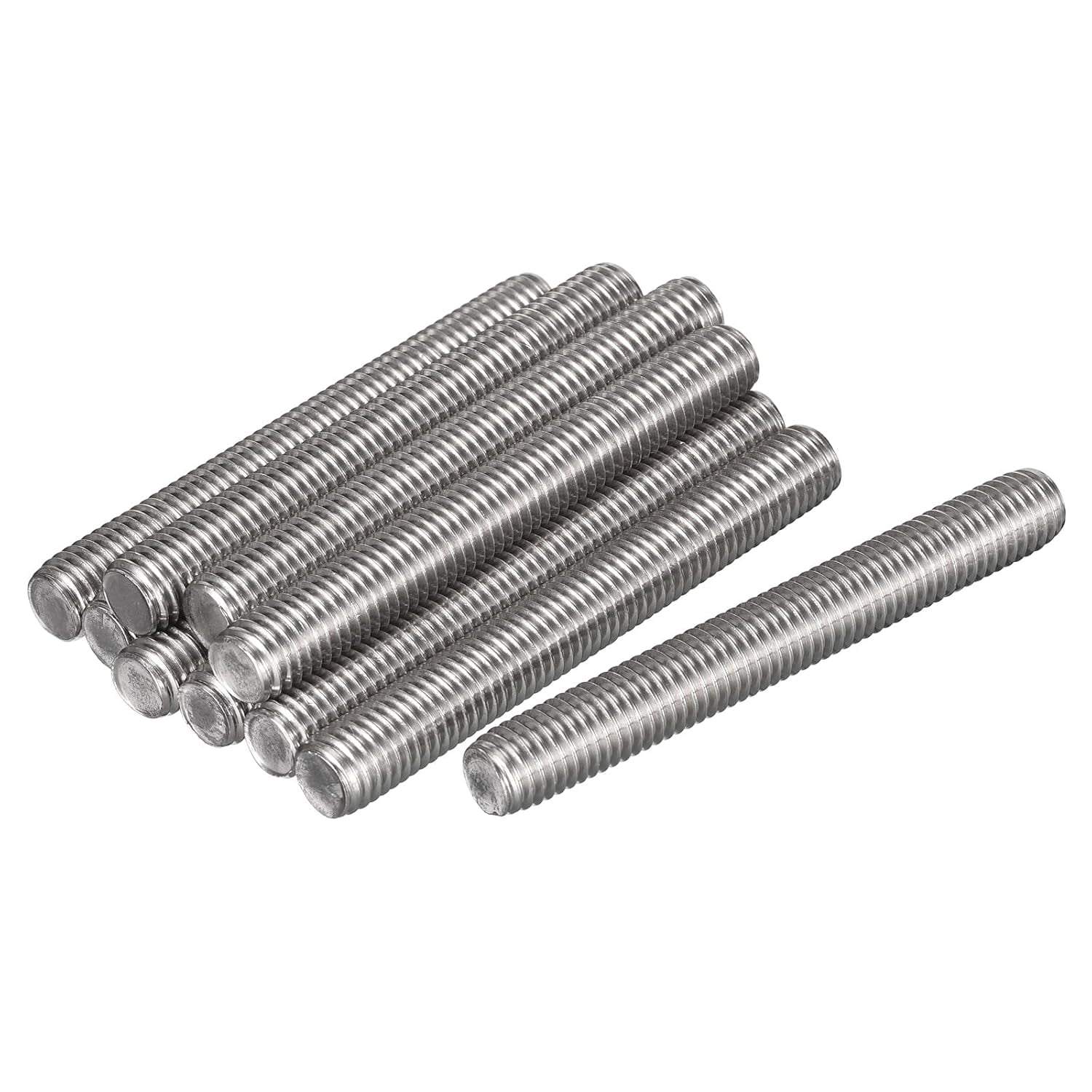 CERPXFF-Fully Threaded Rod, M8-1.25 Thread Pitch, 100mm Length 304 ...