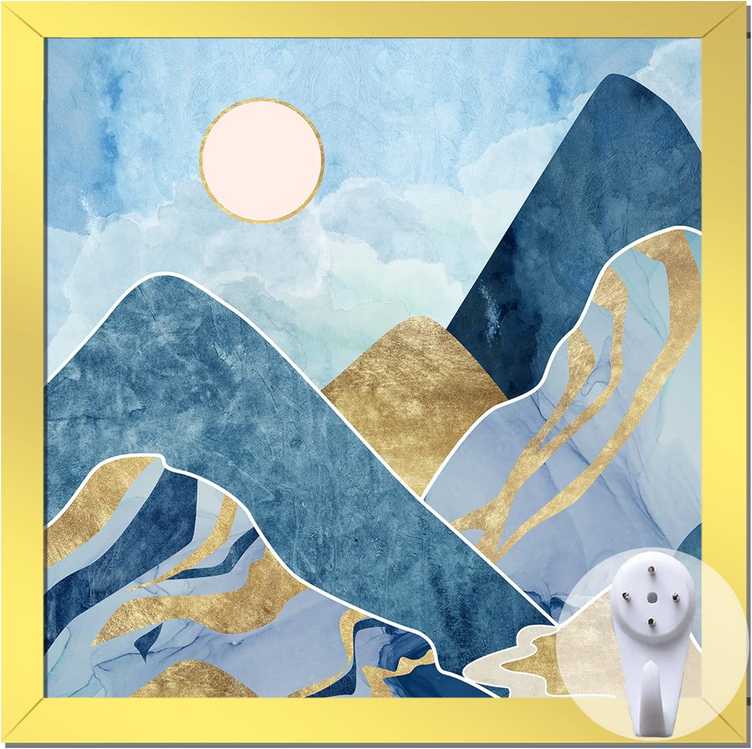 CERPXFF-Gold Picture Frame, 9x9 Picture Frame for Square Photo Poster ...