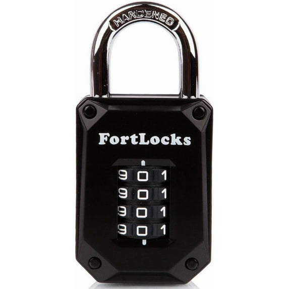 CERPXFF-Gym Locker Lock - 4 Digit, Heavy Duty, Hardened Stainless Steel ...