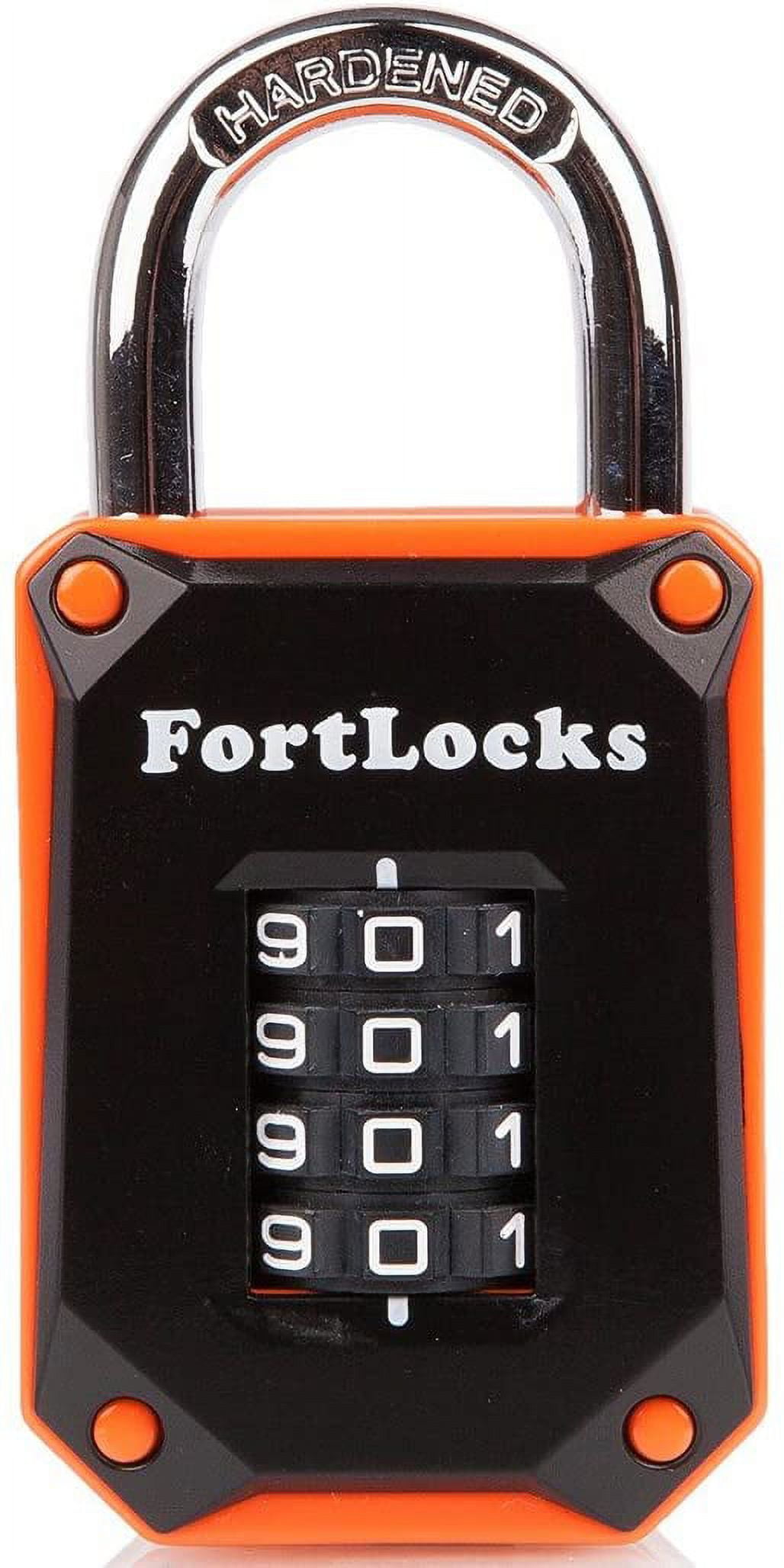 CERPXFF-Gym Locker Lock - 4 Digit, Heavy Duty, Hardened Stainless Steel ...