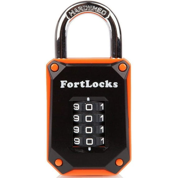 CERPXFF-Gym Locker Lock - 4 Digit, Heavy Duty, Hardened Stainless Steel ...