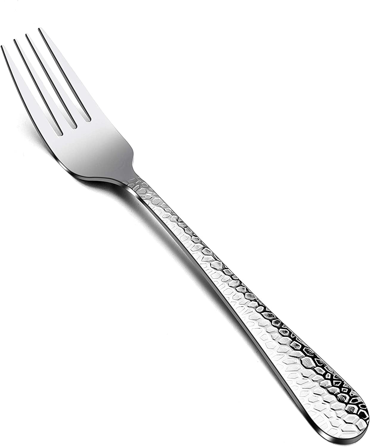 CERPXFF-Hammered Dinner Forks Set, 6-Piece Stainless Steel Salad ...