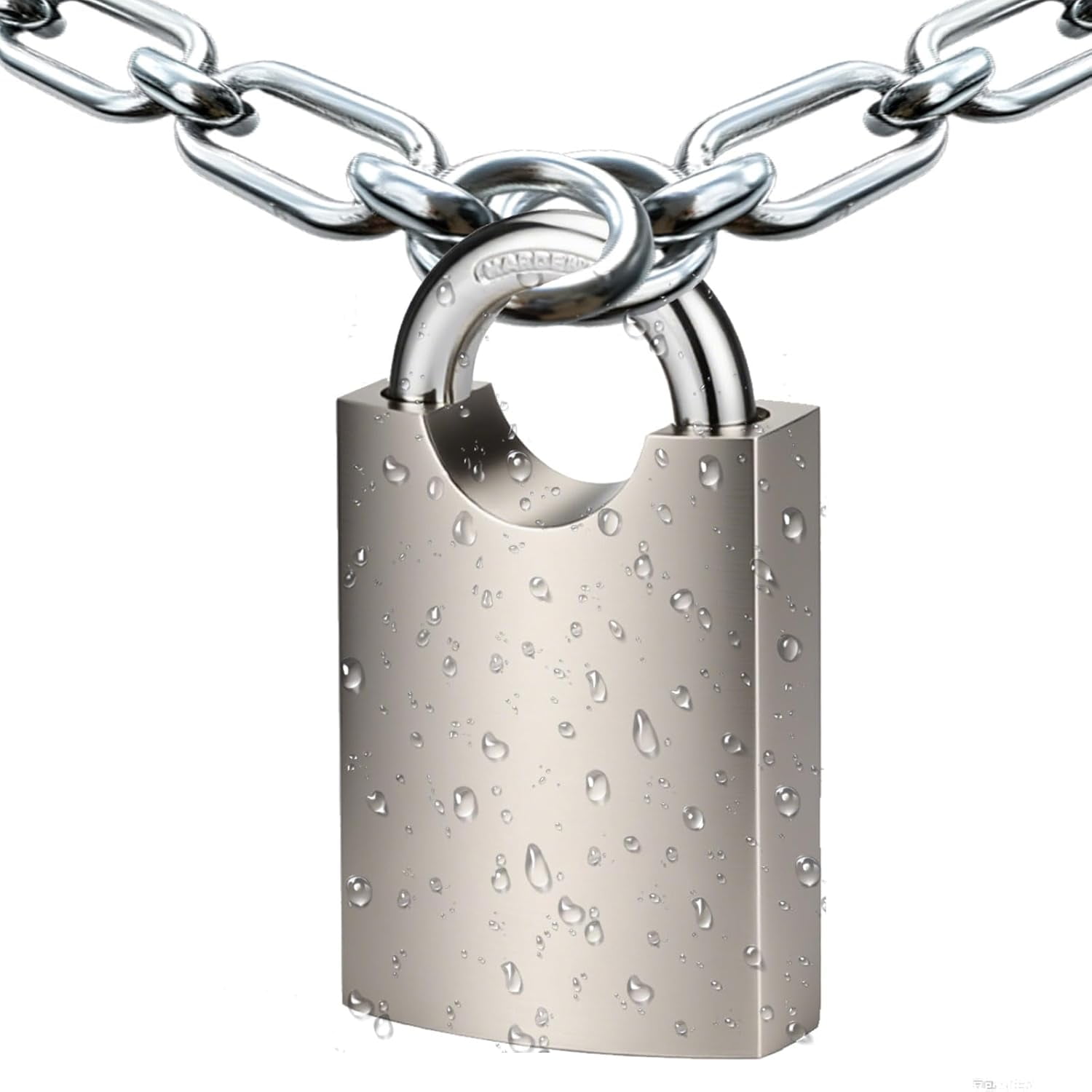 CERPXFF-Handmade Stainless Steel Heavy Duty Padlock with 4 Key ...