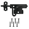 CERPXFF-Heavy Duty Black Barrel Bolt Locking Sliding Bolt Latch Padlock ...