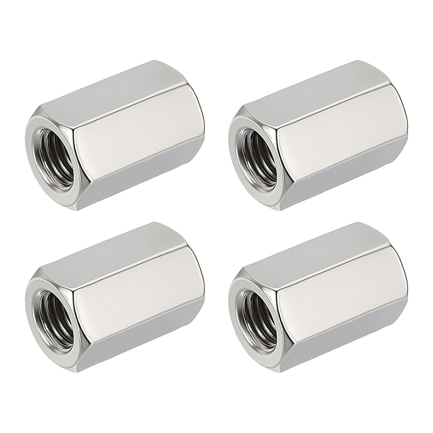 CERPXFF-Hex Coupling Nuts, M12 x 1.75-Pitch 40mm/1.57" Length Metric ...