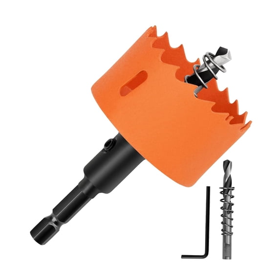 CERPXFF-Hex Shank,Hole Saw HSS with Arbor Bi-Metal & Heavy Duty Hole ...