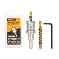 CERPXFF-Hole Saw 1-1/16" (27mm) Heavy Duty Carbide with 2 Pilot Drill ...