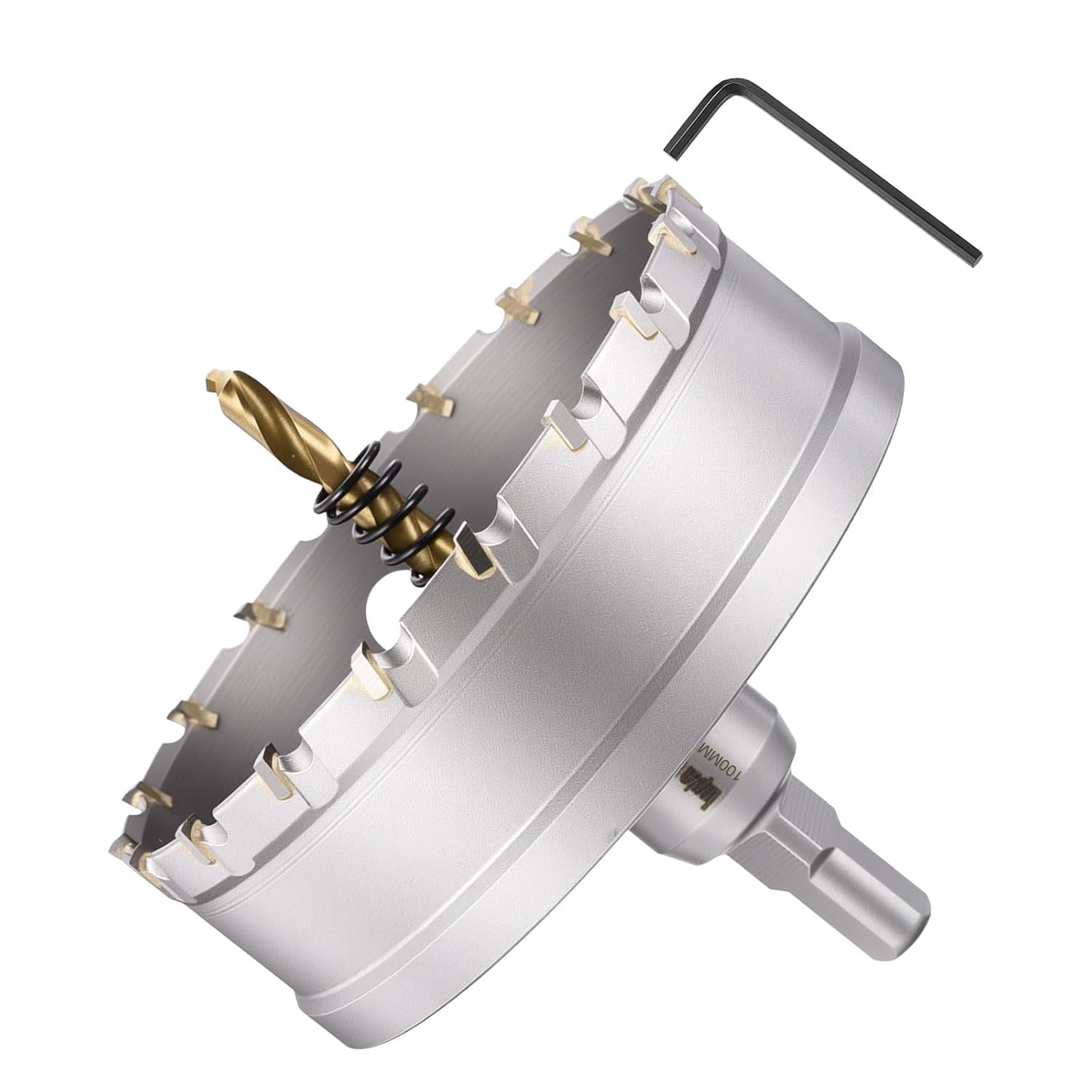 CERPXFF-Hole Saw 100mm (4"), Heavy Duty Tungsten Carbide with Center ...