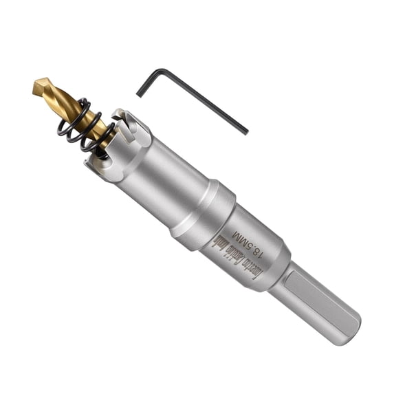 CERPXFF-Hole Saw 18.5mm (23/32"), Heavy Duty Tungsten Carbide with ...