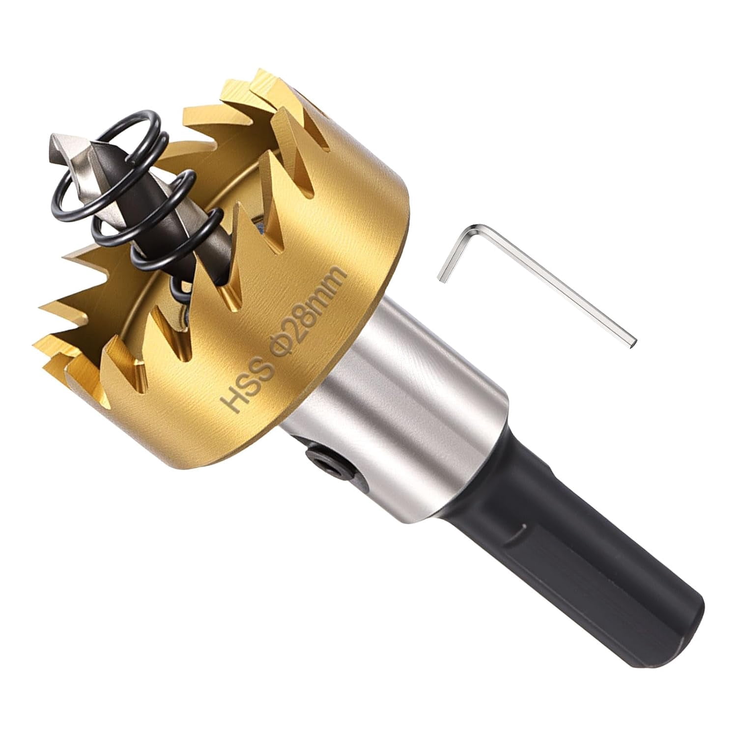 CERPXFF-Hole Saw 28mm (1-3/32"), M2 High Speed Steel Hole Cutter with ...