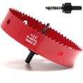CERPXFF-Hole Saw 6 1/8 Inch, 30 mm Cutting Depth HSS Bi-Metal Hole Saw ...