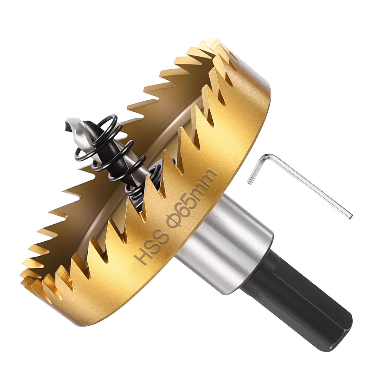 CERPXFF-Hole Saw 65mm (2-9/16"), 4341 High Speed Steel Hole Cutter with ...