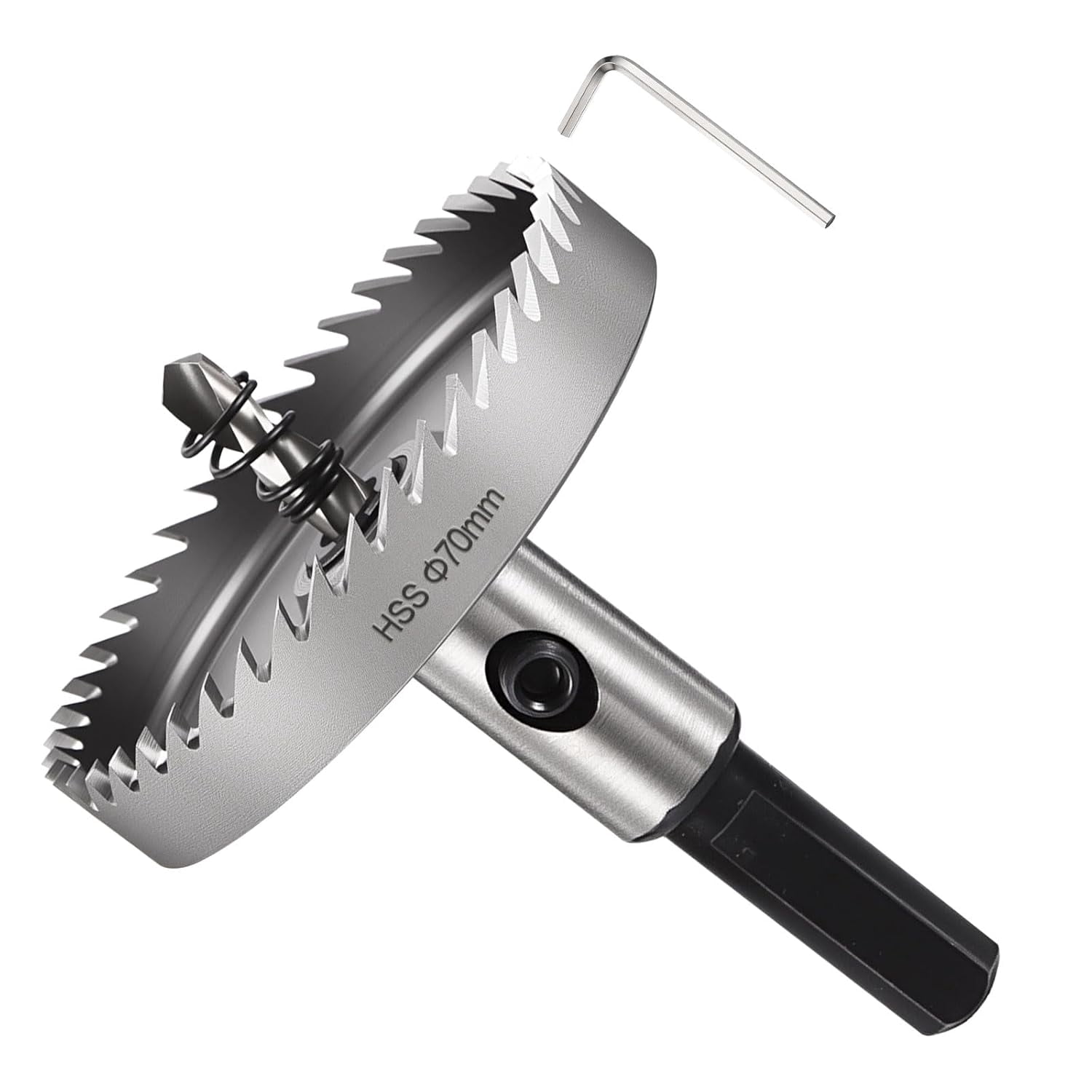CERPXFF-Hole Saw 70mm (2-3/4"), M2 High Speed Steel Hole Cutter with ...