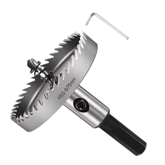 CERPXFF-Hole Saw 75mm (2-61/64"), 4341 High Speed Steel Hole Cutter ...