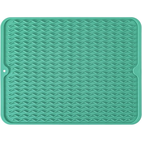 CERPXFF-Large 14" x 11" Silicone Dish Drying Mat for Kitchen Counter ...