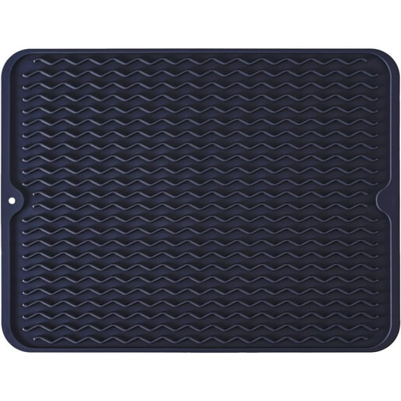 CERPXFF-Large 14" x 11" Silicone Dish Drying Mat for Kitchen Counter ...
