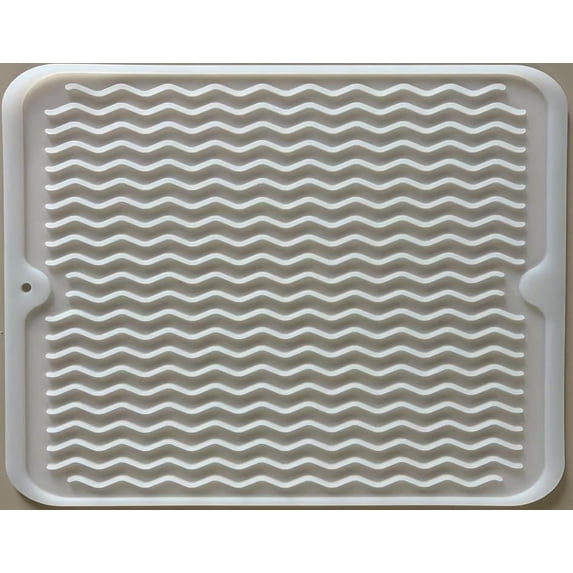 CERPXFF-Large 24" x 18" Silicone Dish Drying Mat for Kitchen Counter ...