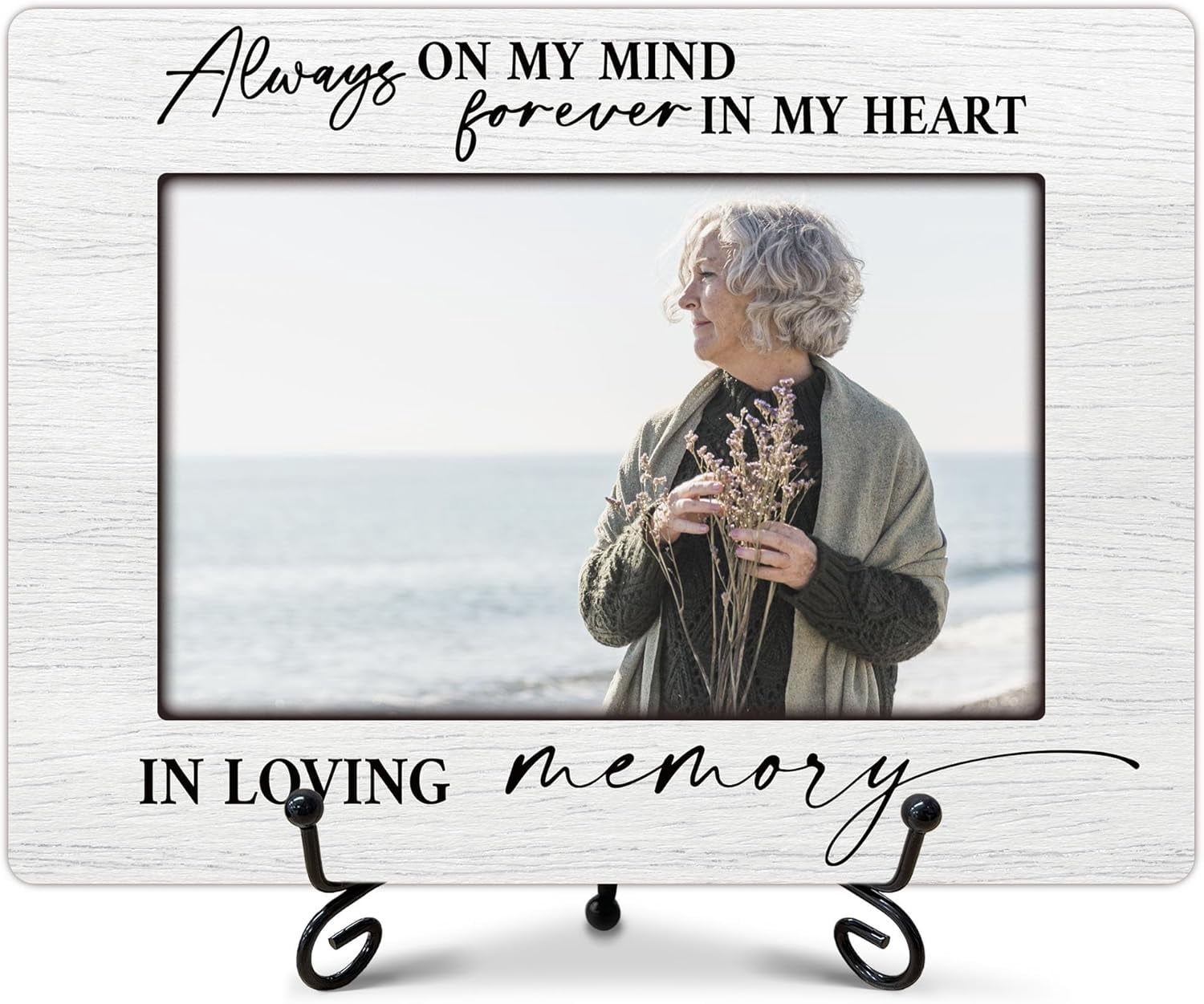 CERPXFF-Loving Memory Wooden Memorial Photo Frame - Solid Wood Frame ...