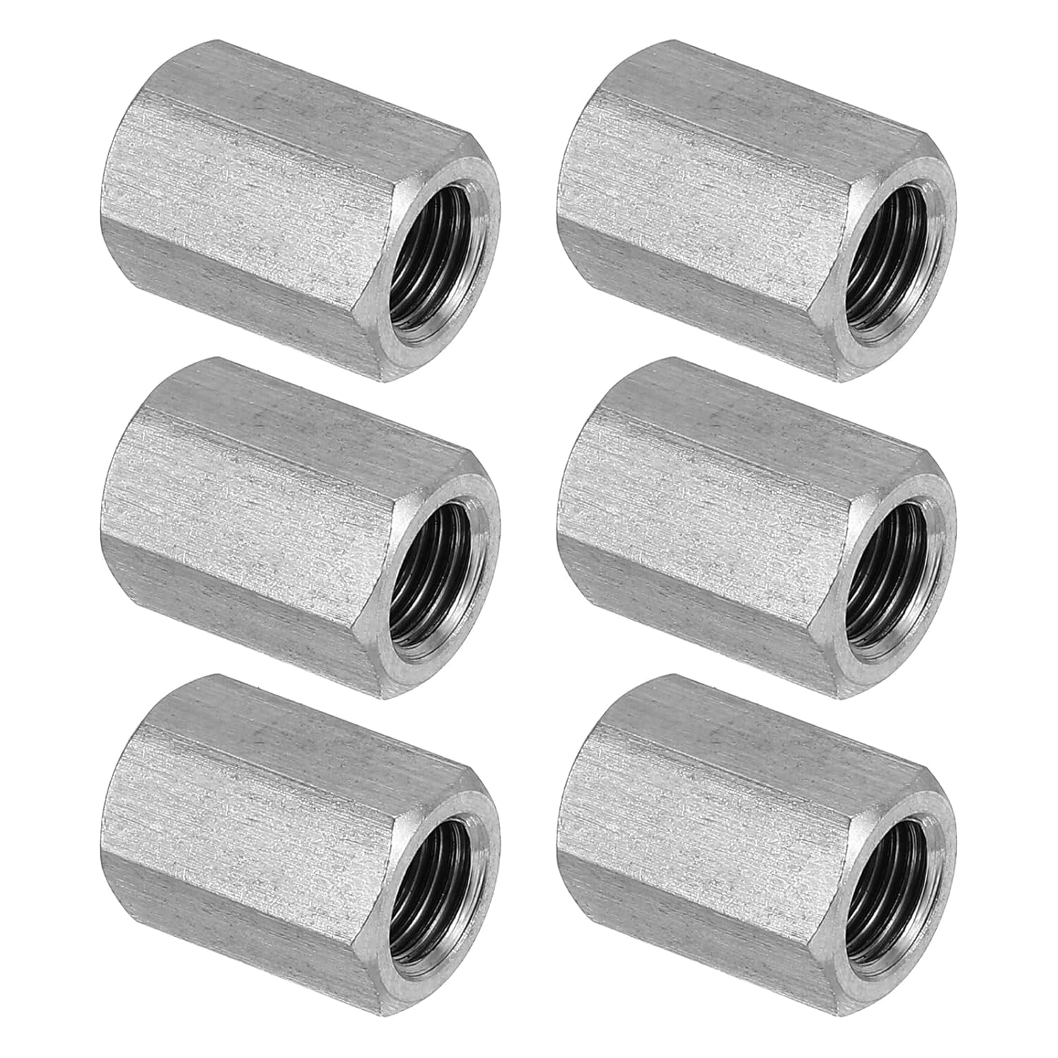 CERPXFF-M10 x 1.25-Pitch 304 Stainless Steel Hex Coupling Nuts, 6Pcs ...