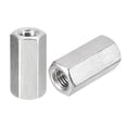CERPXFF-M10 x 1.5-Pitch 35mm Length Coupling Nuts, 2pcs 304 Stainless ...