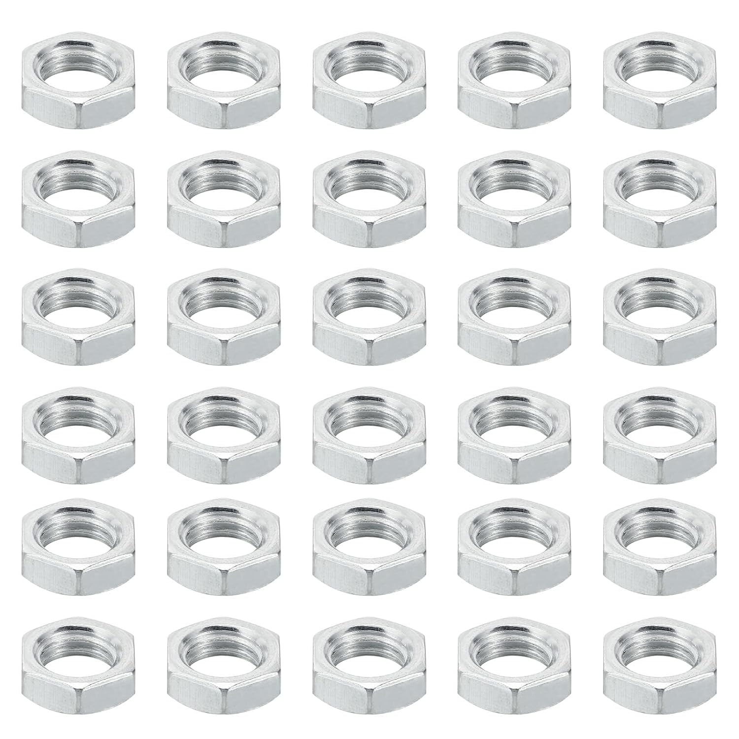 CERPXFF-M10x1.5 Steel Hex Nuts, 60 Pack Metric Thread Zinc Plated ...