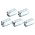 CERPXFF-M10x1.5mm Coupling Nuts, 5 Pcs Carbon Steel Galvanized Hex Rod ...