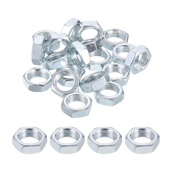 CERPXFF-M10x1x4mm Steel Hex Nuts, 25Pcs Metric Fine Thread Carbon Steel ...