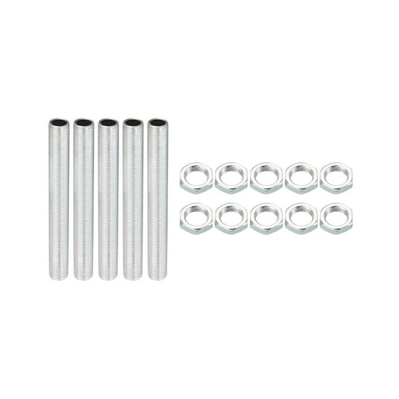CERPXFF-M12 Thread 3.94" Lamp Pipe Kit with Lock Nuts, 5 Set All Thread ...