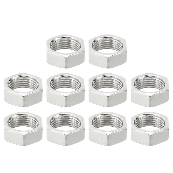 CERPXFF-M13x1.0 Steel Hex Nuts, 10 Pack Metric Thread Zinc Plated ...