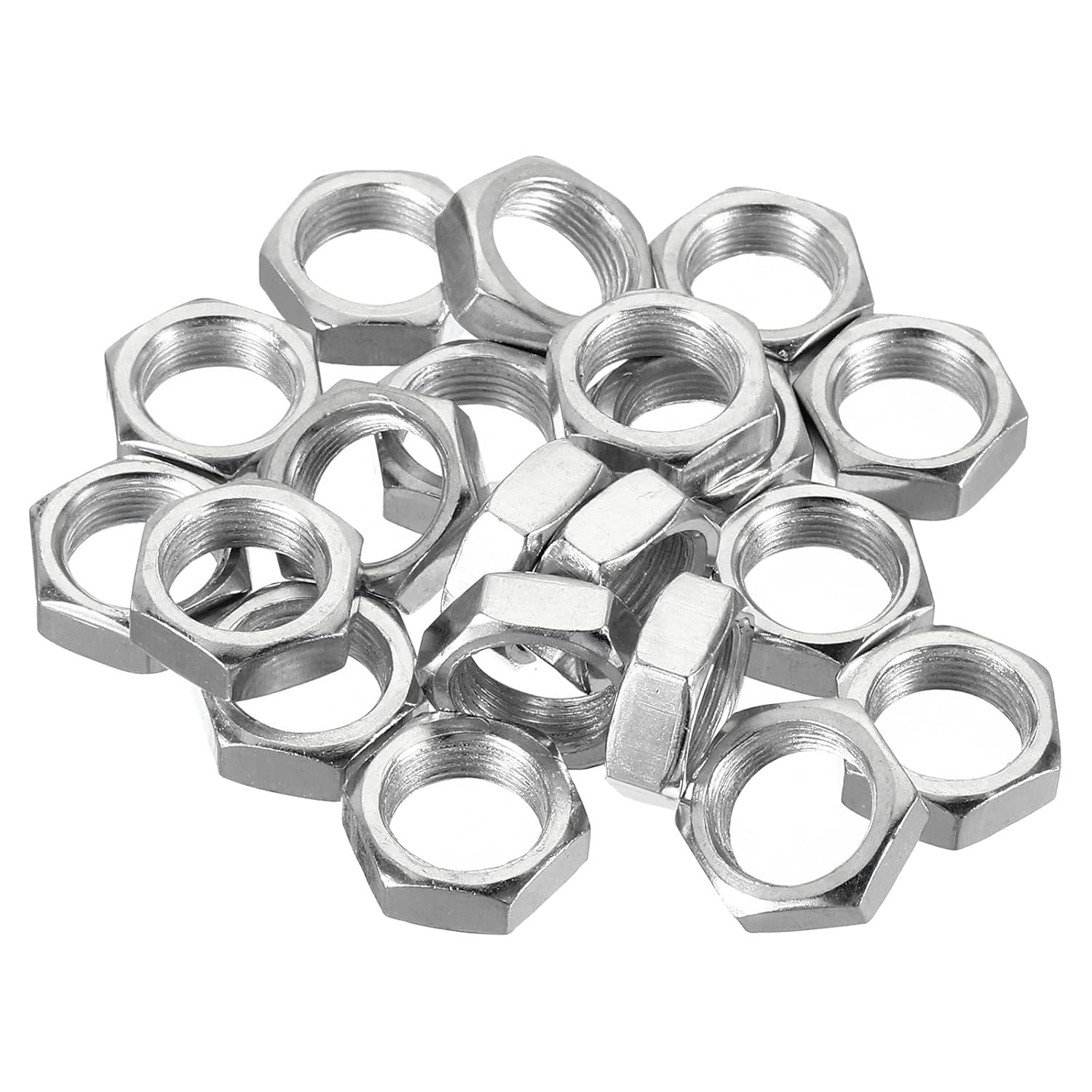 CERPXFF-M14 x 1.0 Steel Hex Nuts, 20 Pack Metric Thread Zinc Plated ...