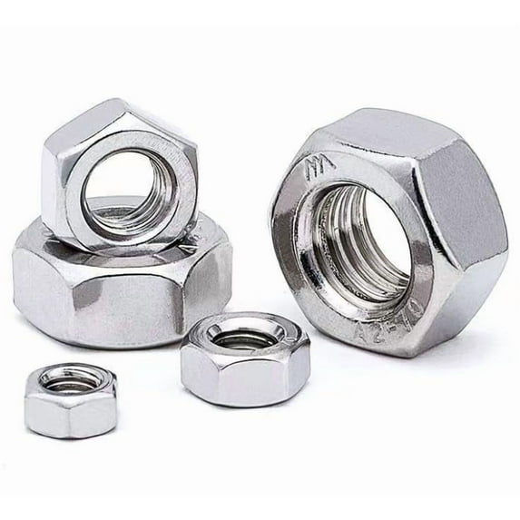 CERPXFF-M18-2.25mm Hex Nuts, 2Pcs M18 Hardware Nuts 304 Stainless Steel ...
