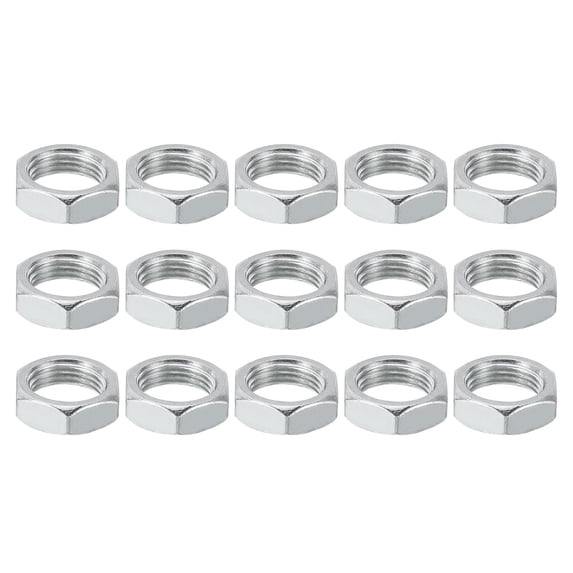 CERPXFF-M18x1.5 Steel Hex Nuts, 15 Pack Metric Thread Zinc Plated ...