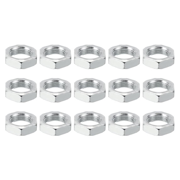 CERPXFF-M20x1.5 Steel Hex Nuts, 15 Pack Metric Thread Zinc Plated ...