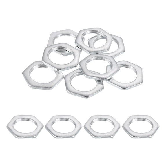 CERPXFF-M22x1.5x3mm Steel Hex Nuts, 12Pcs Metric Fine Thread Carbon ...