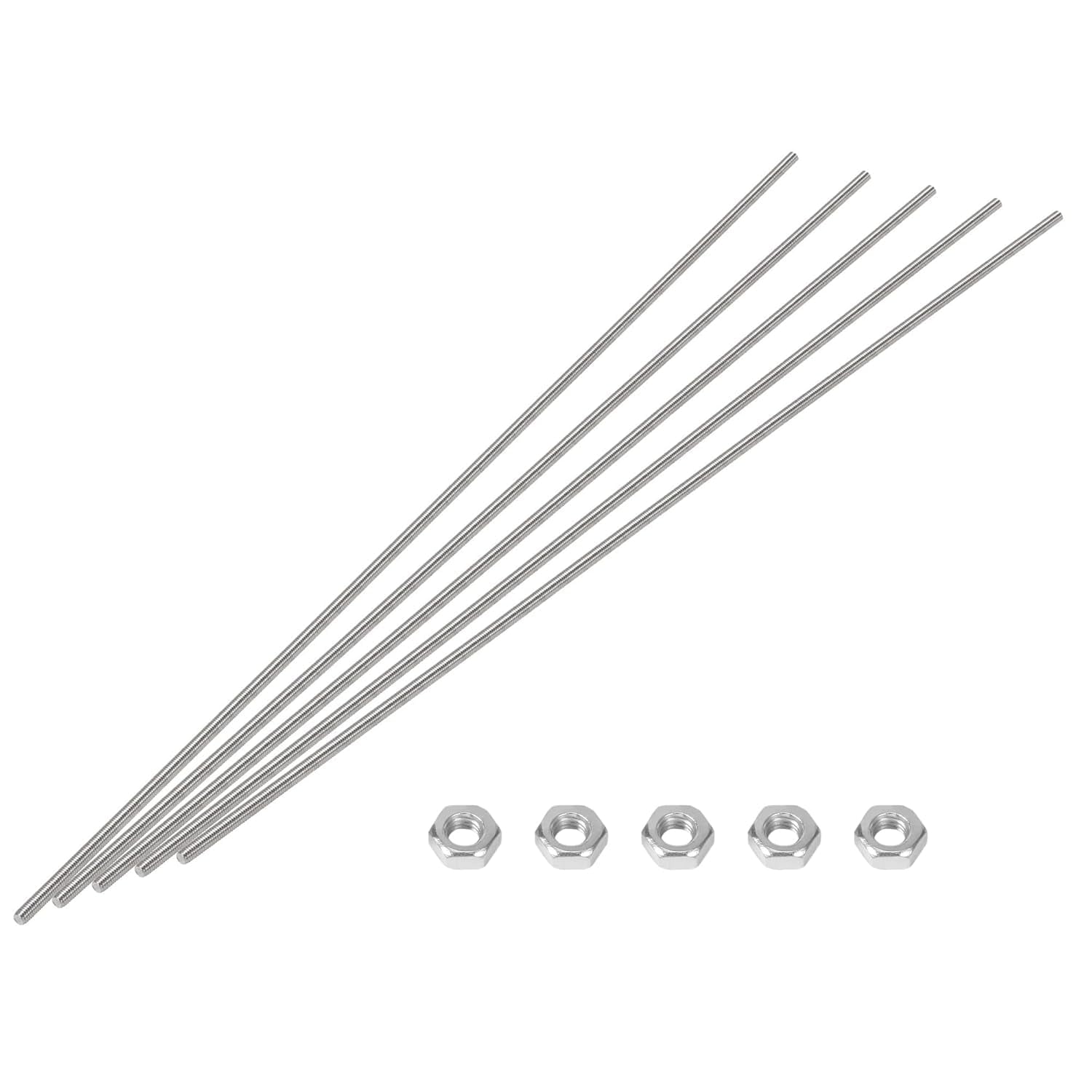 CERPXFF-M3 x 100mm Fully Threaded Rod & Studs, 304 Stainless Steel ...