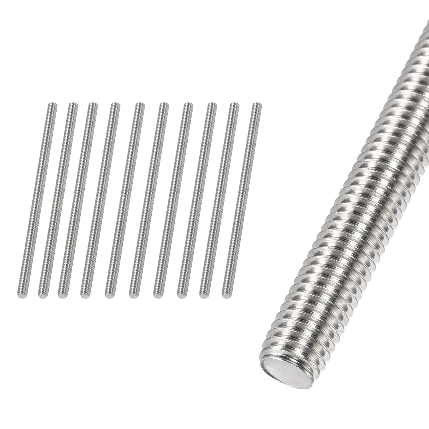 CERPXFF-M3 x 60mm Fully Threaded Rod & Studs, 304 Stainless Steel Right ...