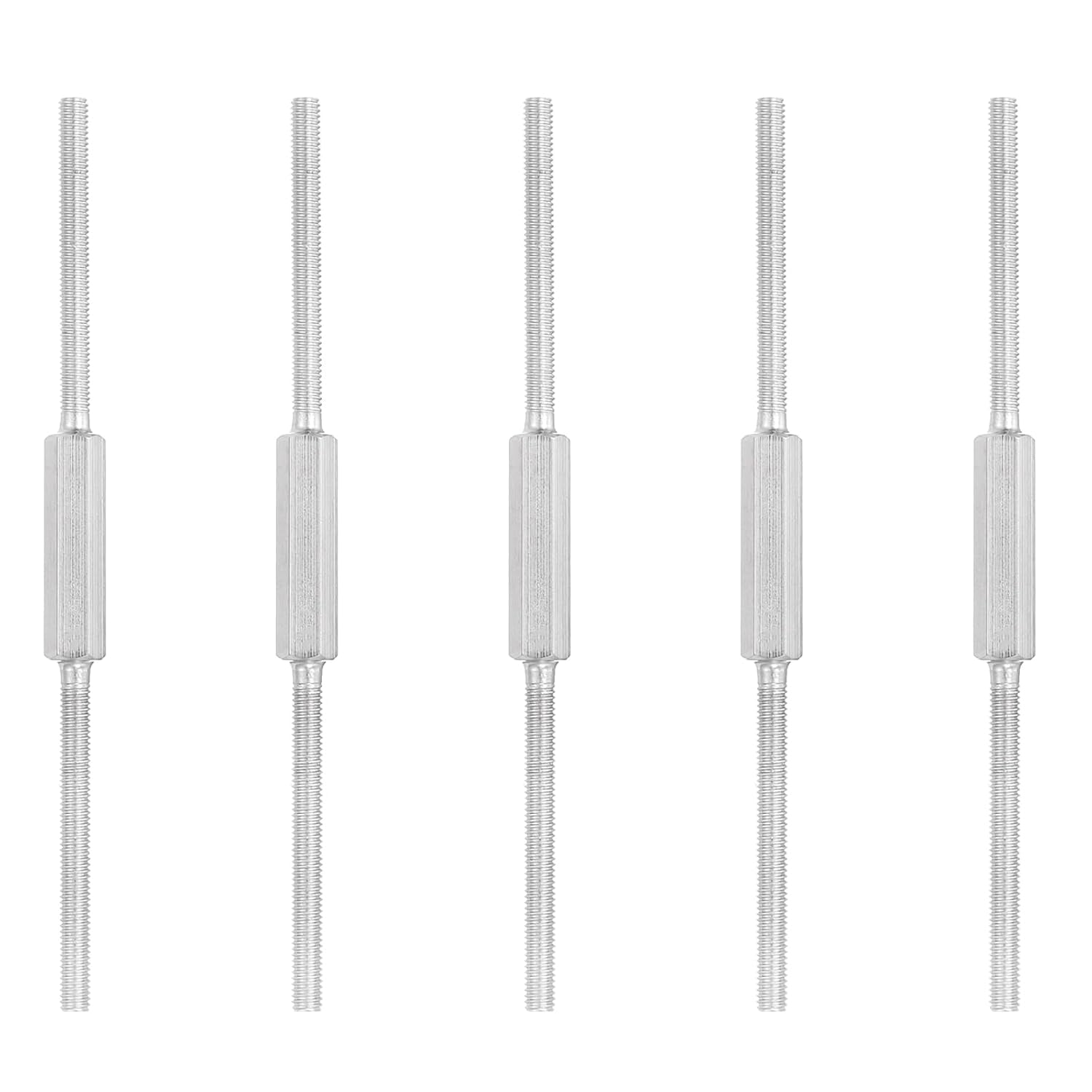 CERPXFF-M3x80mm Double End Threaded Stud Screw, 5pcs 304 Stainless ...