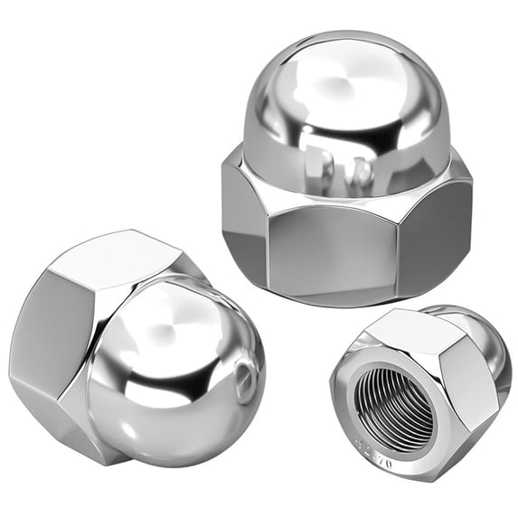 CERPXFF-M5 Acorn Nuts, M5 Cap Nuts, 304 Stainless Steel, 50 Pack ...