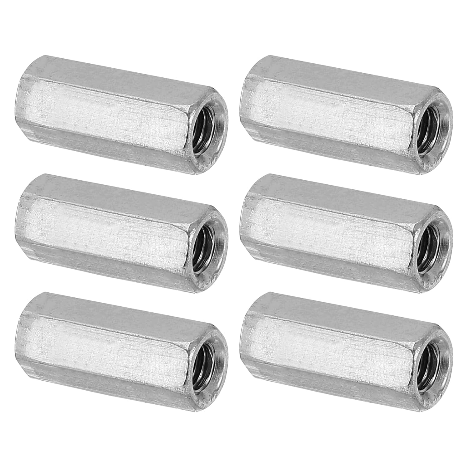 CERPXFF-M5 x 0.8-Pitch 304 Stainless Steel Hex Coupling Nuts, 6Pcs 20mm ...