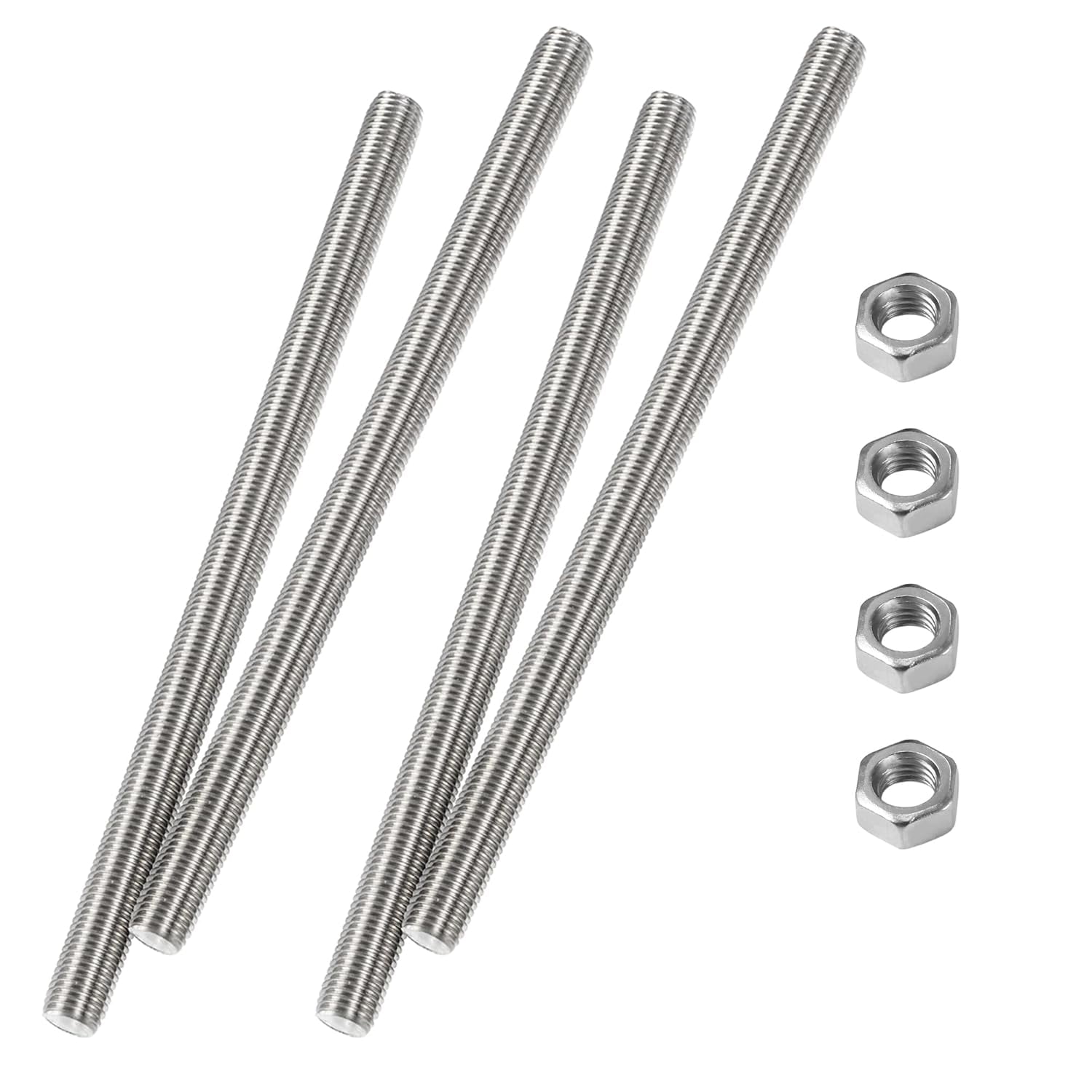 CERPXFF-M5 x 400mm Fully Threaded Rod & Studs, 304 Stainless Steel ...