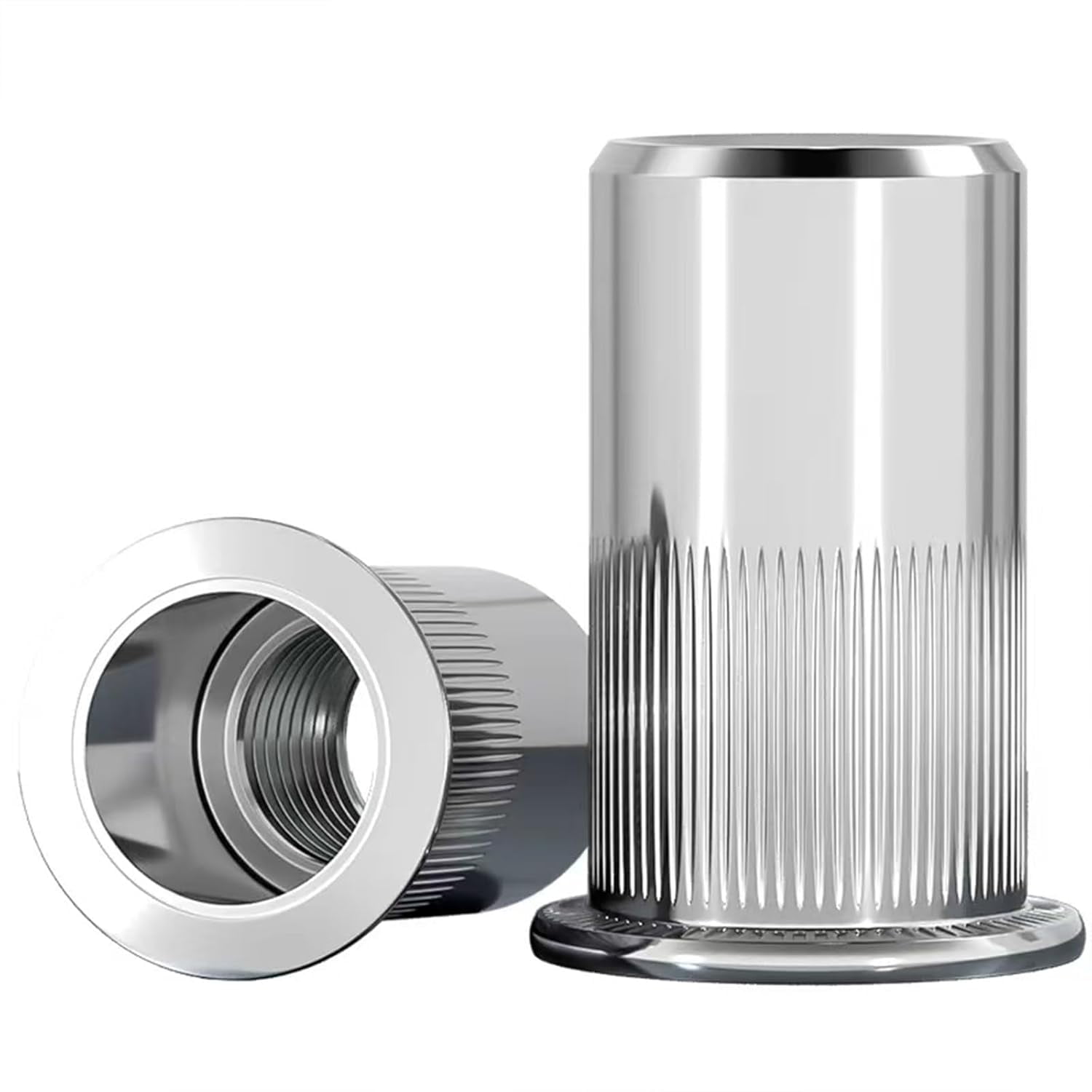 CERPXFF-M6 Rivet Nut Stainless Steel 304 Finish Flat Head Rivnut ...