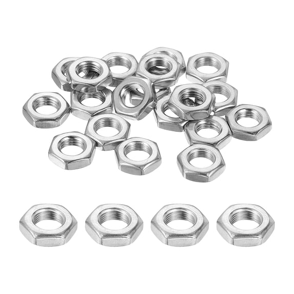 CERPXFF-M6x0.5mm Hex Nuts, 36Pcs 304 Stainless Steel Metric Fine Thread ...