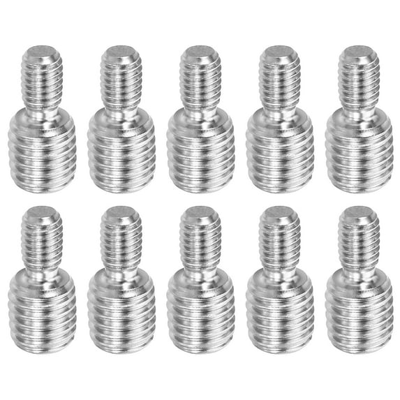 CERPXFF-M6x10mm to M10x10mm Double End Threaded Stud Screw Bolt, 10 ...