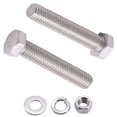 CERPXFF-M8-1.25 x 60mm (8 Sets) Hex Bolt with Hex Nut, Large Flat ...